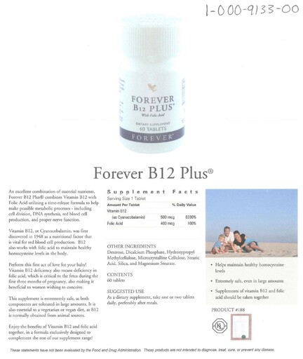 Forever - Forever B12 Plus - SuppCo