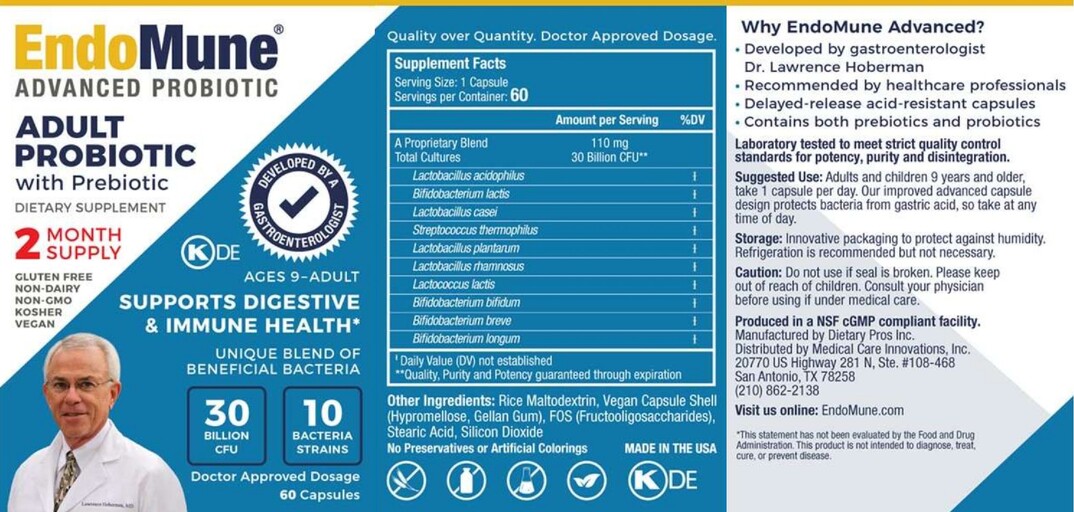 EndoMune - Adult Probiotic with Prebiotic - SuppCo