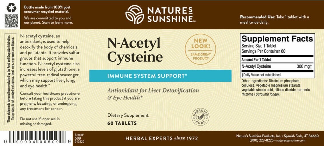 Nature's Sunshine - N-Acetyl Cysteine - SuppCo