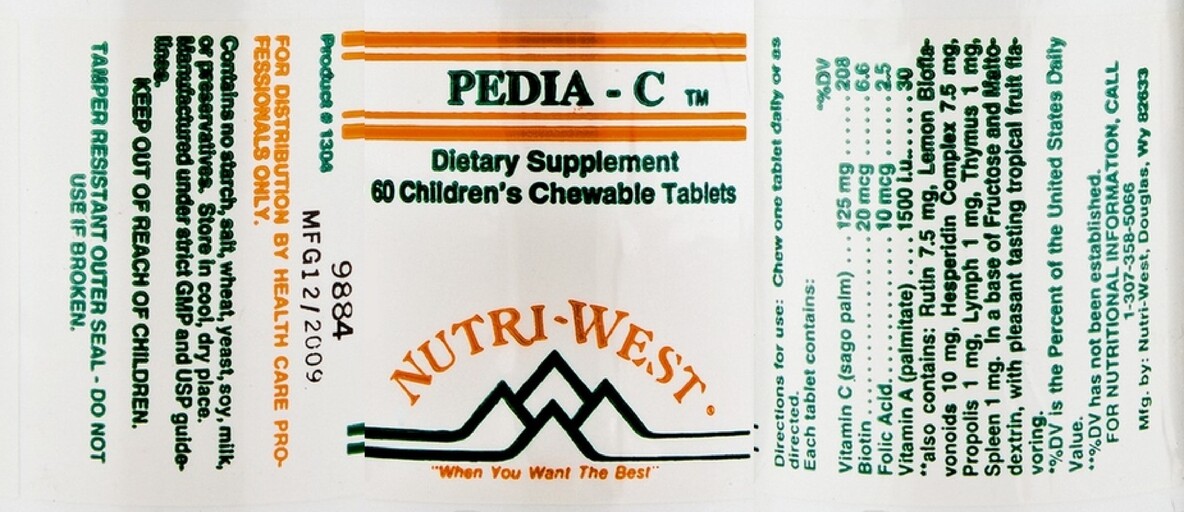 Nutri-West - Pedia-C - SuppCo