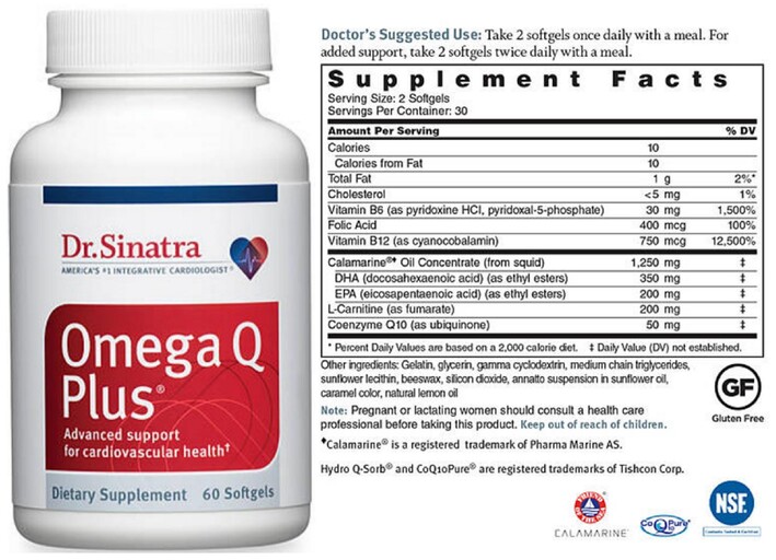 Dr. Sinatra - Omega Q Plus - SuppCo