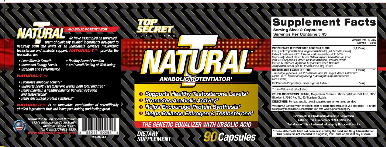 Top Secret Nutrition - Natural T Anabolic Potentiator - SuppCo