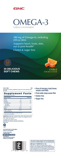 GNC - Omega-3 Citrus Natural Flavor - SuppCo