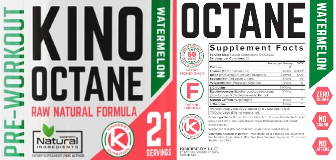 Kinobody - Kino Octane Watermelon - SuppCo