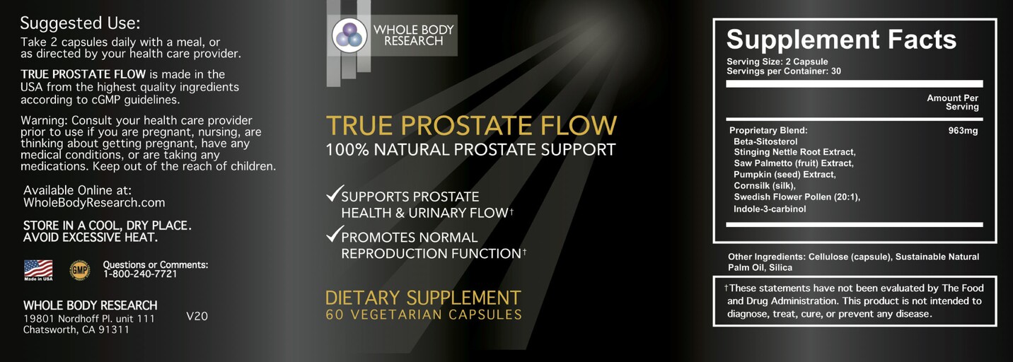 Whole Body Research - True Prostate Flow - SuppCo