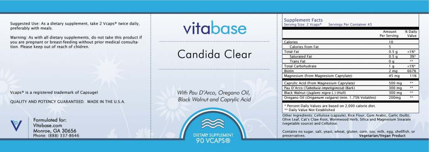 Vitabase - Candida Clear - SuppCo