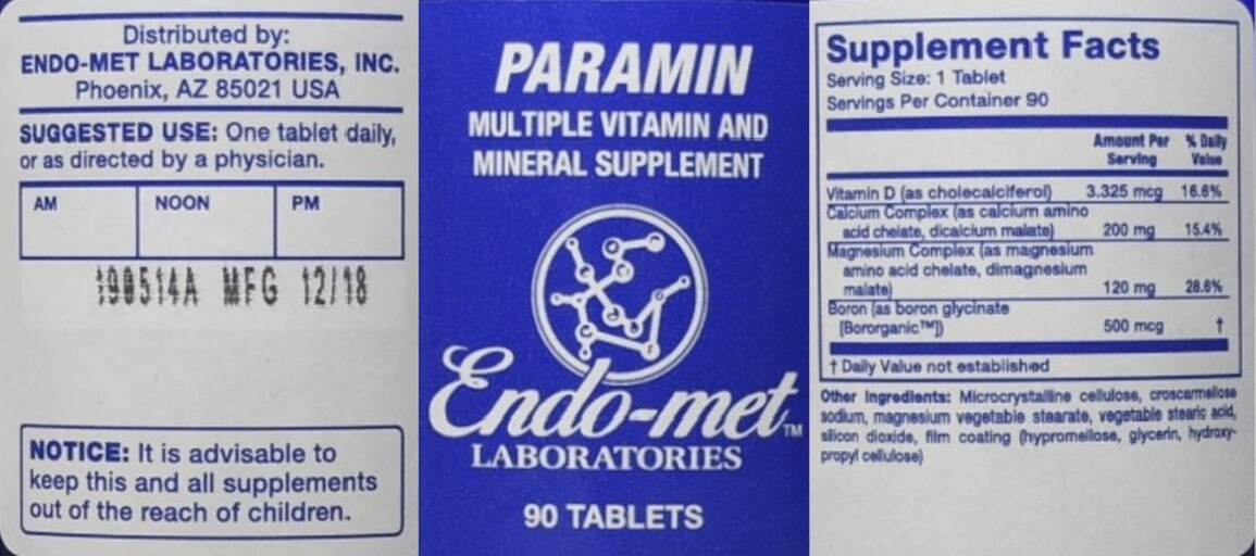 Endo-met Laboratories - Paramin - SuppCo