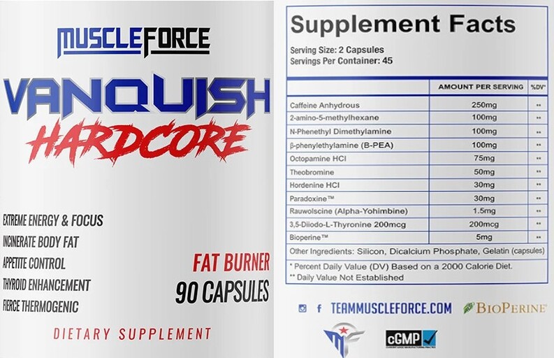 MuscleForce - Vanquish Hardcore - SuppCo