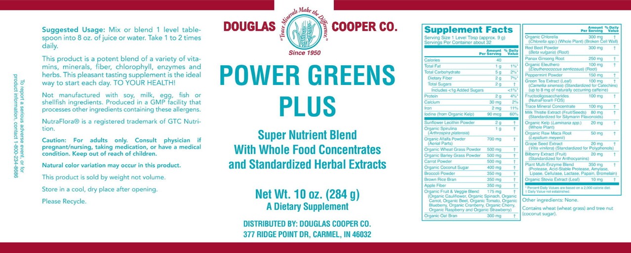 Douglas Cooper Co. - Power Greens Plus - SuppCo