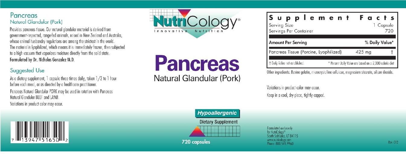 NutriCology - Pancreas Natural Glandular (Pork) - SuppCo