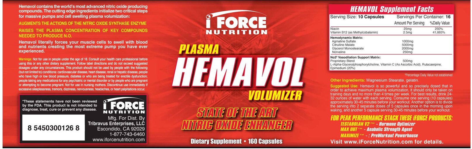 iForce Nutrition - Hemavol - SuppCo
