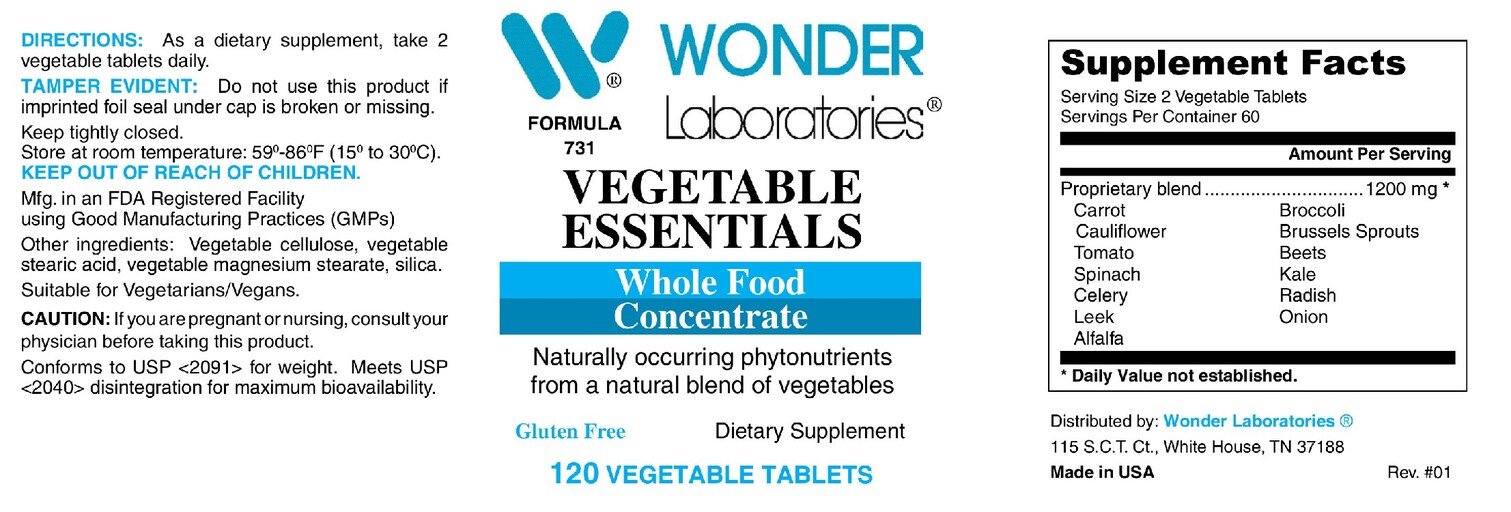 Wonder Labs - Vegetable Essentials - SuppCo