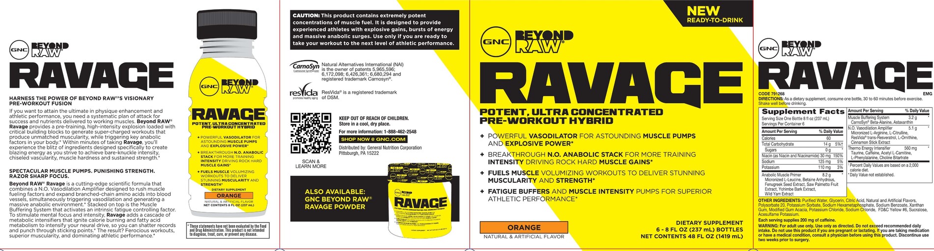 GNC - Ravage Orange - SuppCo