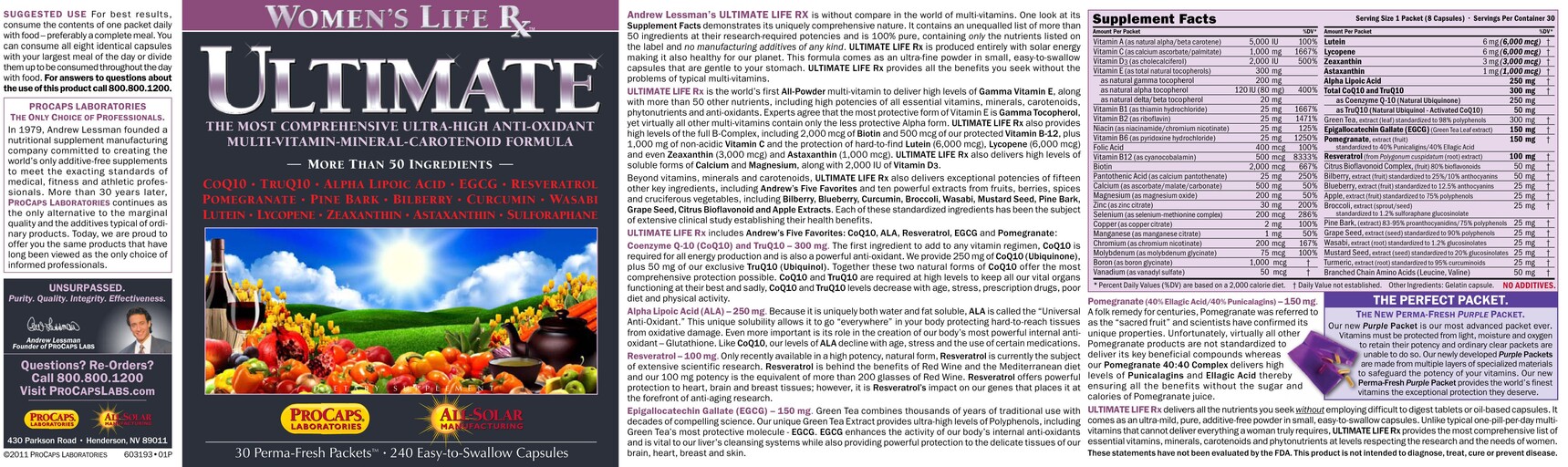 ProCaps Laboratories - Women's Life Rx Ultimate - SuppCo