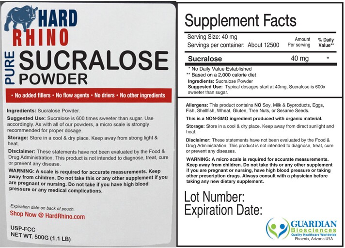 HARD RHINO - Pure Sucralose Powder - SuppCo