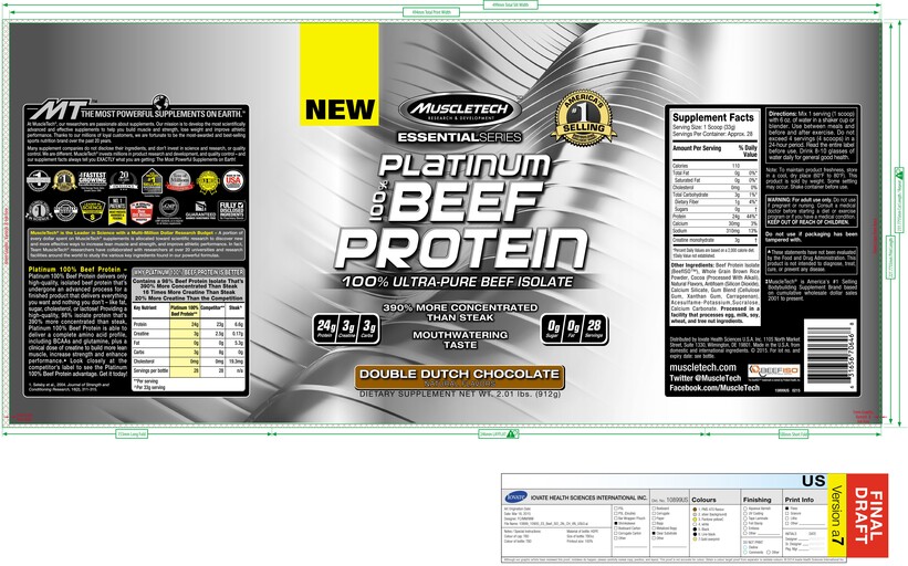 MuscleTech Essential Series - Platinum 100% Beef Protein Double Dutch ...