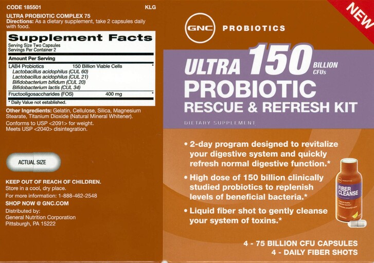 GNC Probiotics - Ultra Probiotic Rescue & Refresh Kit 150 Billion CFUs ...