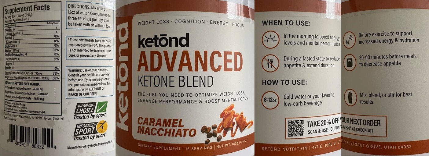 ketond - Advanced Ketone Blend Caramel Macchiato - SuppCo
