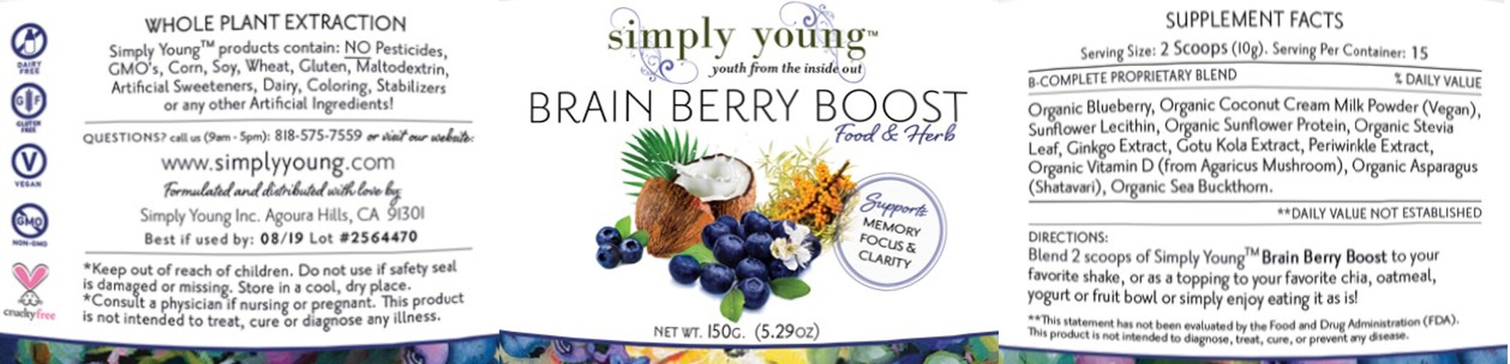 Simply Young - Brain Berry Boost - SuppCo