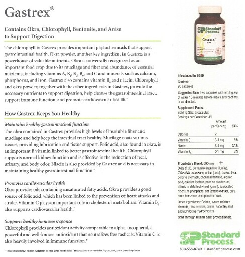 Standard Process - Gastrex - SuppCo