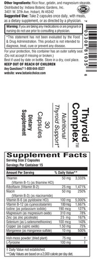 Indiana Botanic Gardens - Thyroid Complex - SuppCo