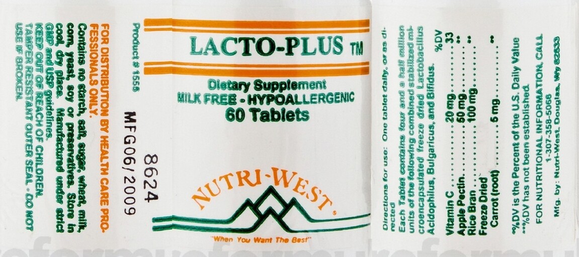 Nutri-West - Lacto-Plus 60 Tablets - SuppCo