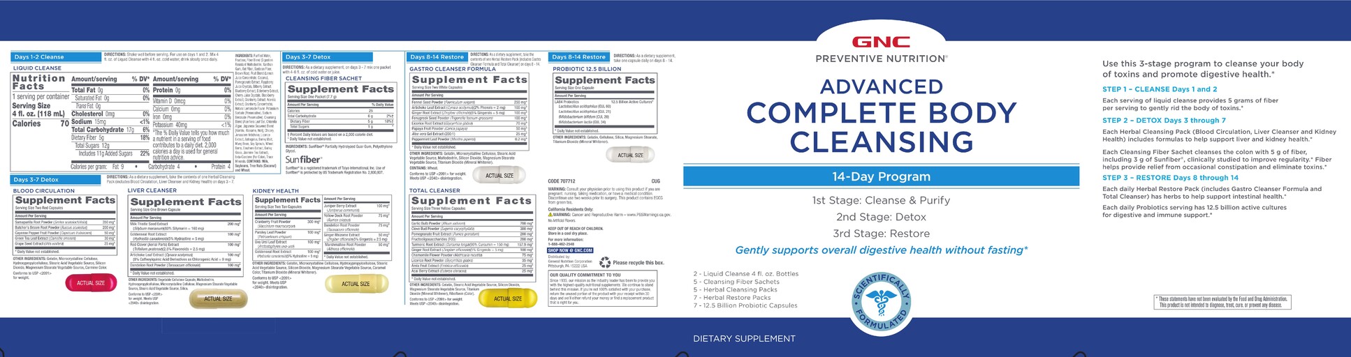 GNC - Cleansing Fiber Sachet - SuppCo