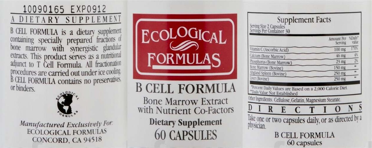 Ecological Formulas - B Cell Formula - SuppCo