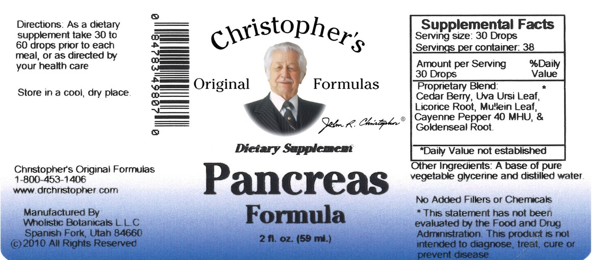 Christopher's Original Formulas - Pancreas Formula - SuppCo