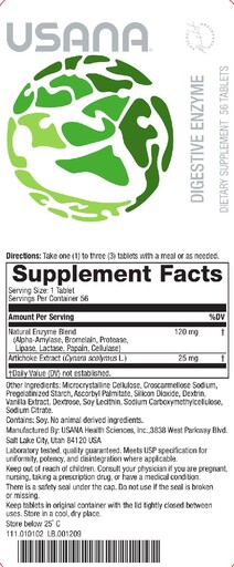 Usana - Digestive Enzyme - SuppCo