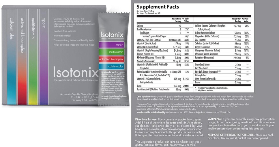 Isotonix - OPC-3 Multivitamin Activated B-Complex Calcium Plus - SuppCo