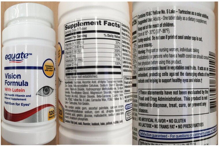 Equate - Vision Formula with Lutein - SuppCo