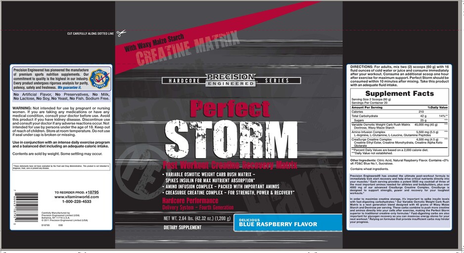 Precision Engineered Perfect Storm Delicious Blue Raspberry Flavor | SuppCo