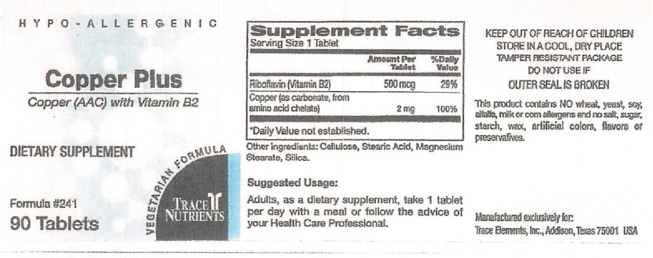 Trace Nutrients - Copper Plus - SuppCo