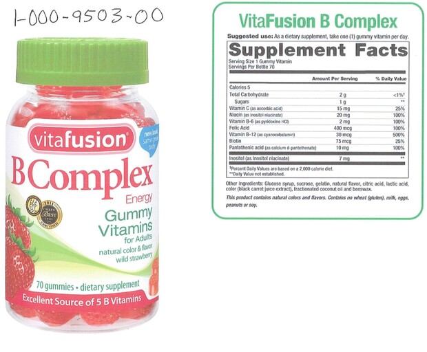 vitafusion - B Complex Energy Wild Strawberry - SuppCo