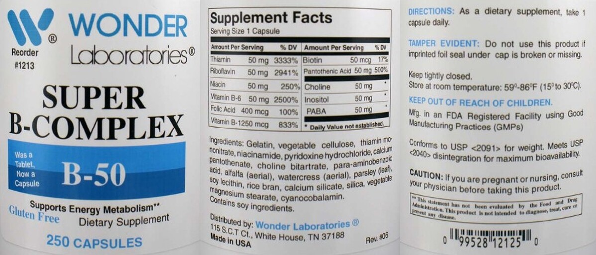 Wonder Labs - Super B-Complex - SuppCo