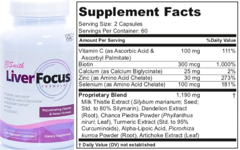 JJ Smith - Liver Focus Formula - SuppCo