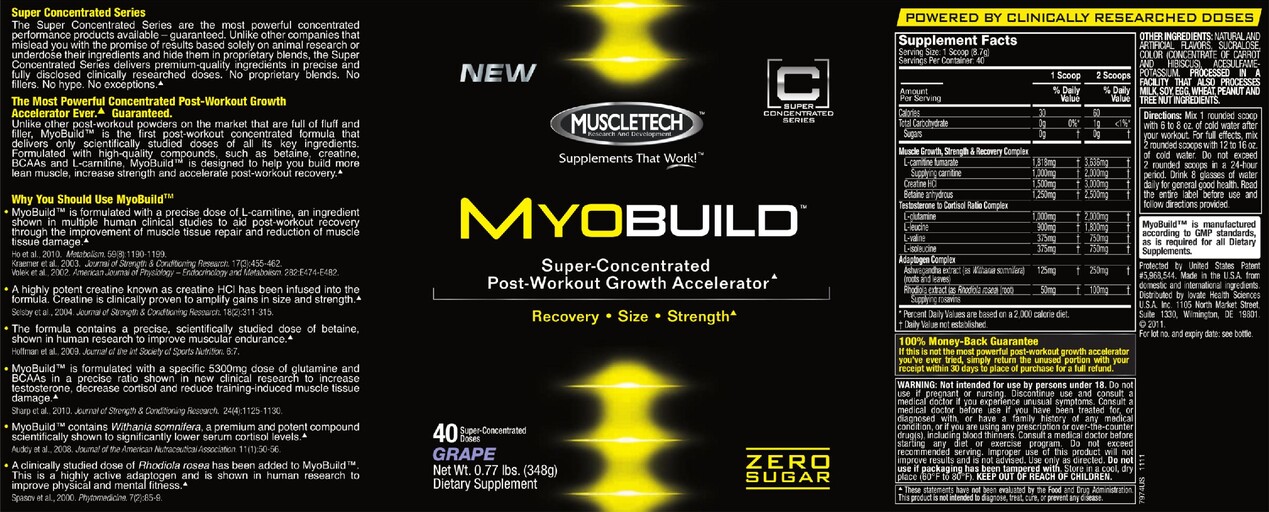 MuscleTech Concentrated Series - MyoBuild Grape - SuppCo