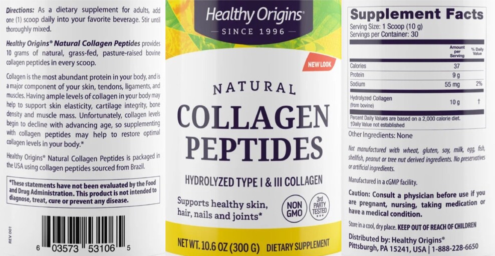 Healthy Origins Collagen Peptides | SuppCo