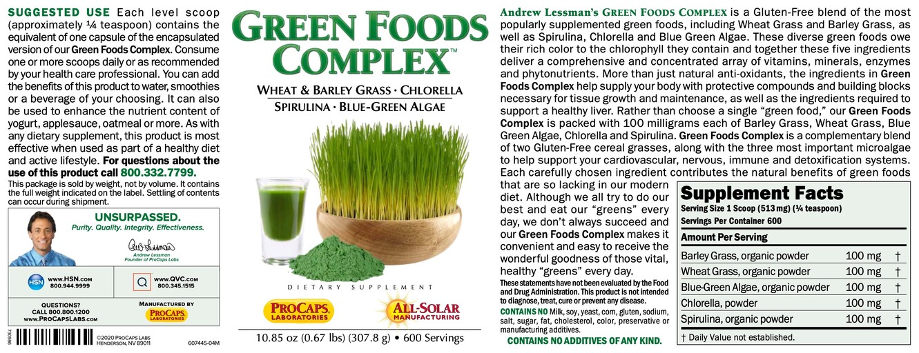 ProCaps Laboratories - Green Foods Complex - SuppCo