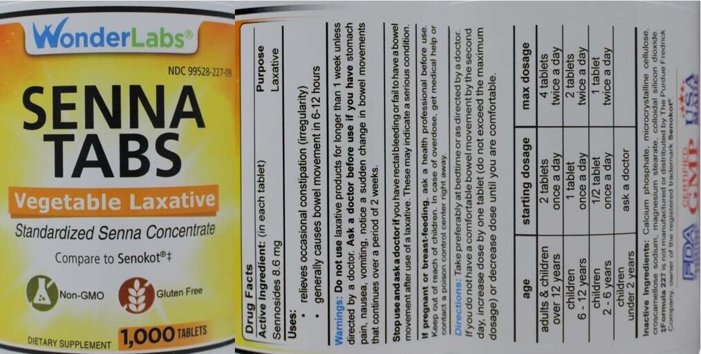 Wonder Labs - Senna Tabs - SuppCo