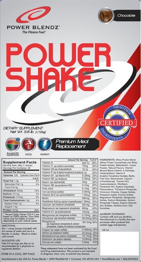 Power Blendz - Power Shake Chocolate - SuppCo