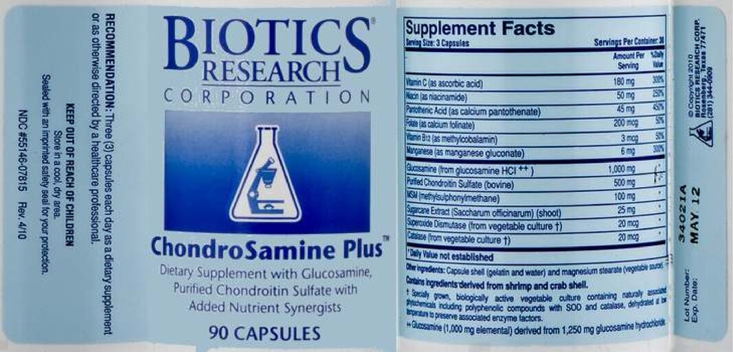 Biotics Research ChondroSamine Plus | SuppCo