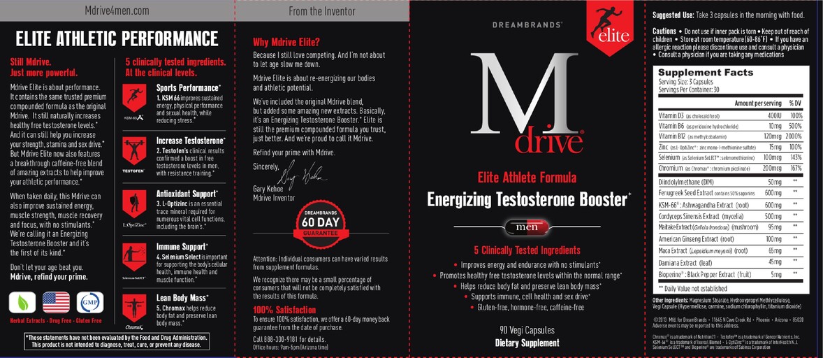 DreamBrands - Mdrive Elite Athlete Formula Men - SuppCo