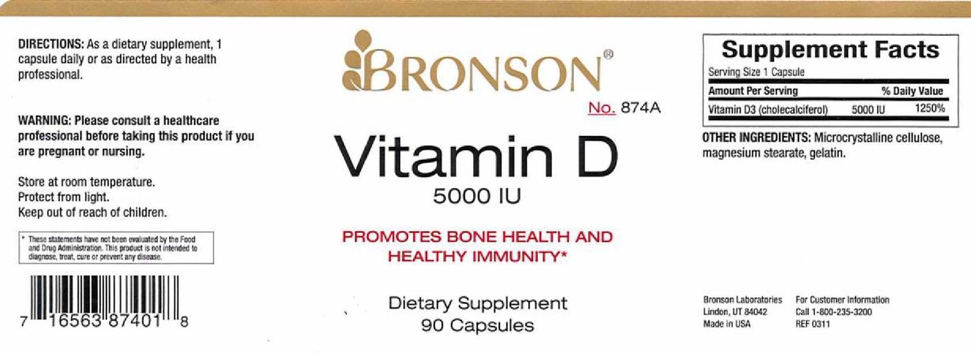 Bronson - VItamin D 5000 IU - SuppCo