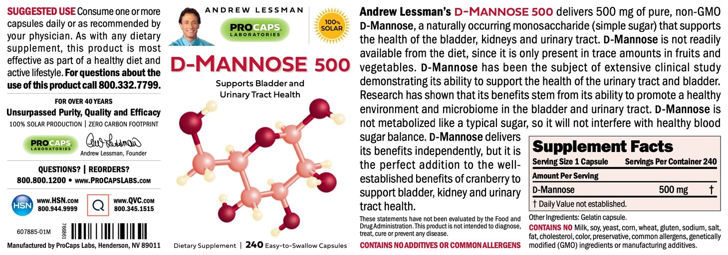 ProCaps - D-Mannose 500 - SuppCo