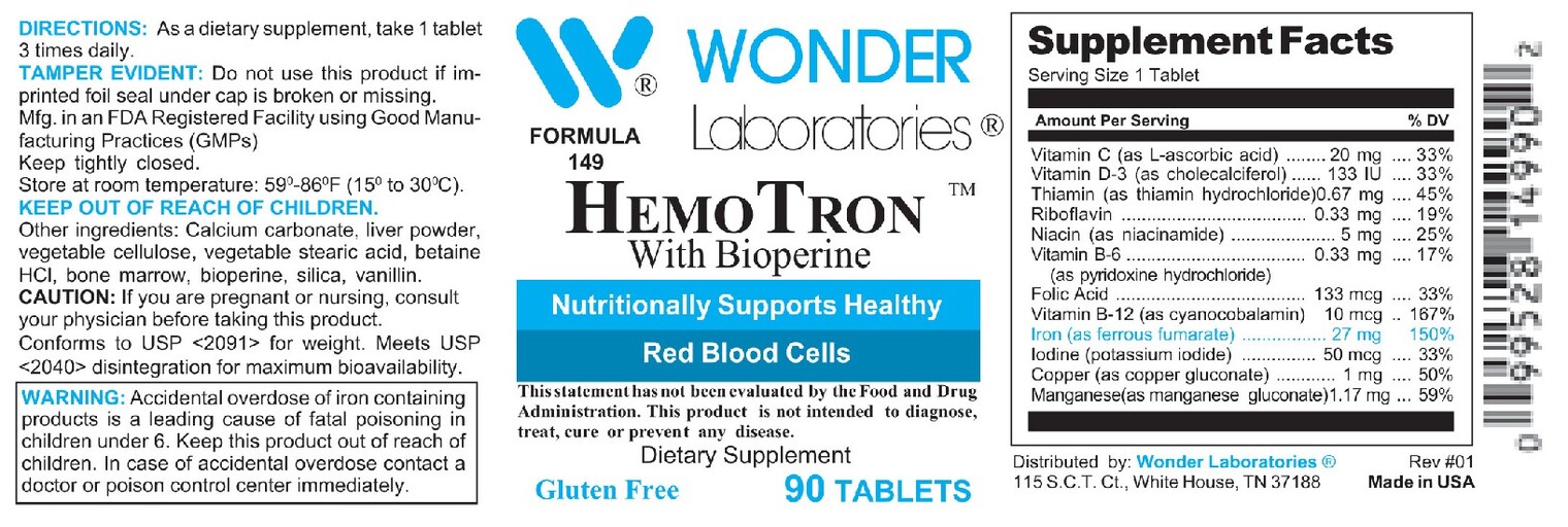 Wonder Labs - Hemo Tron with BioPerine - SuppCo