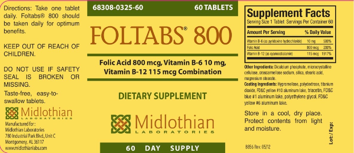 Midlothian Laboratories - Foltabs 800 - SuppCo