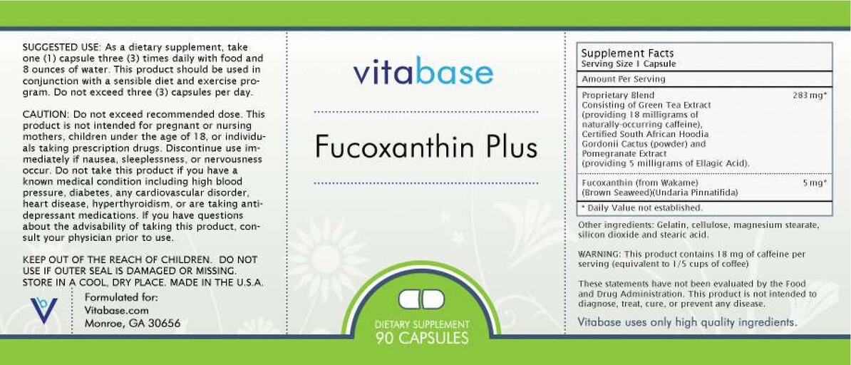 Vitabase Fucoxanthin Plus | SuppCo