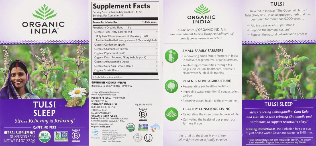 Organic India - Tulsi Sleep - SuppCo